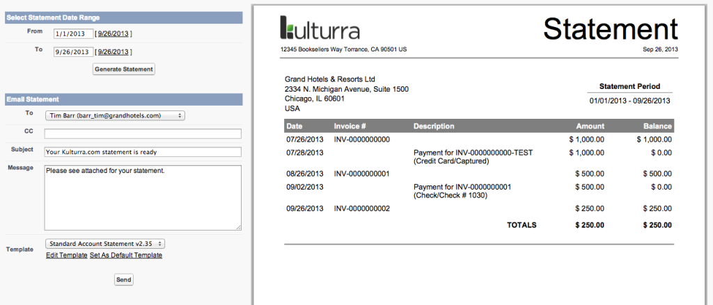 Generating Statements